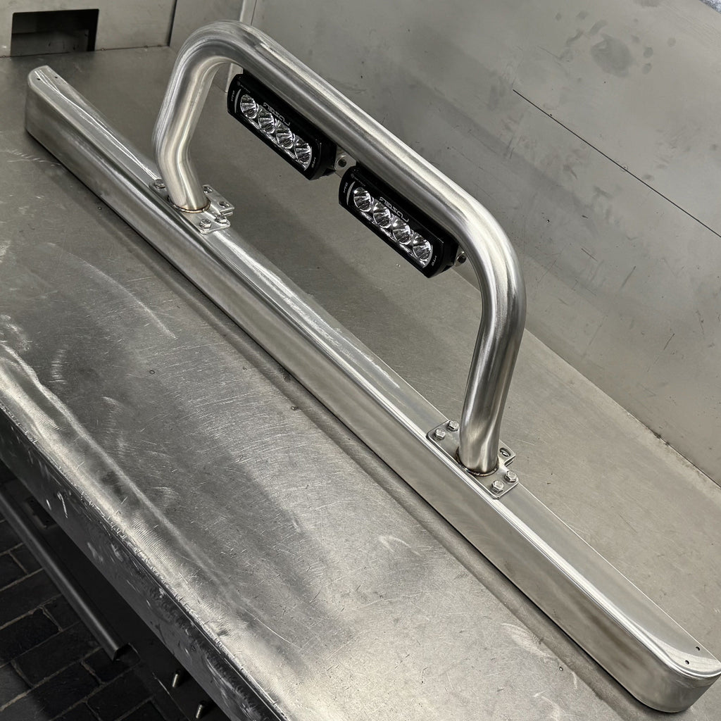 Land Rover Defender A Bar / Bullbar - Stainless Steel - 3mm. – Uproar 4x4