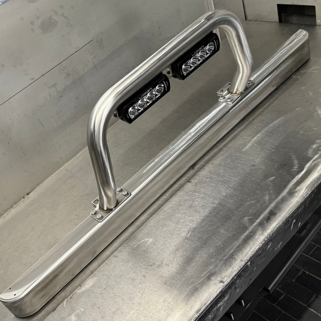 Land Rover Defender Stainless Steel Classic / Standard Front Bumper ...