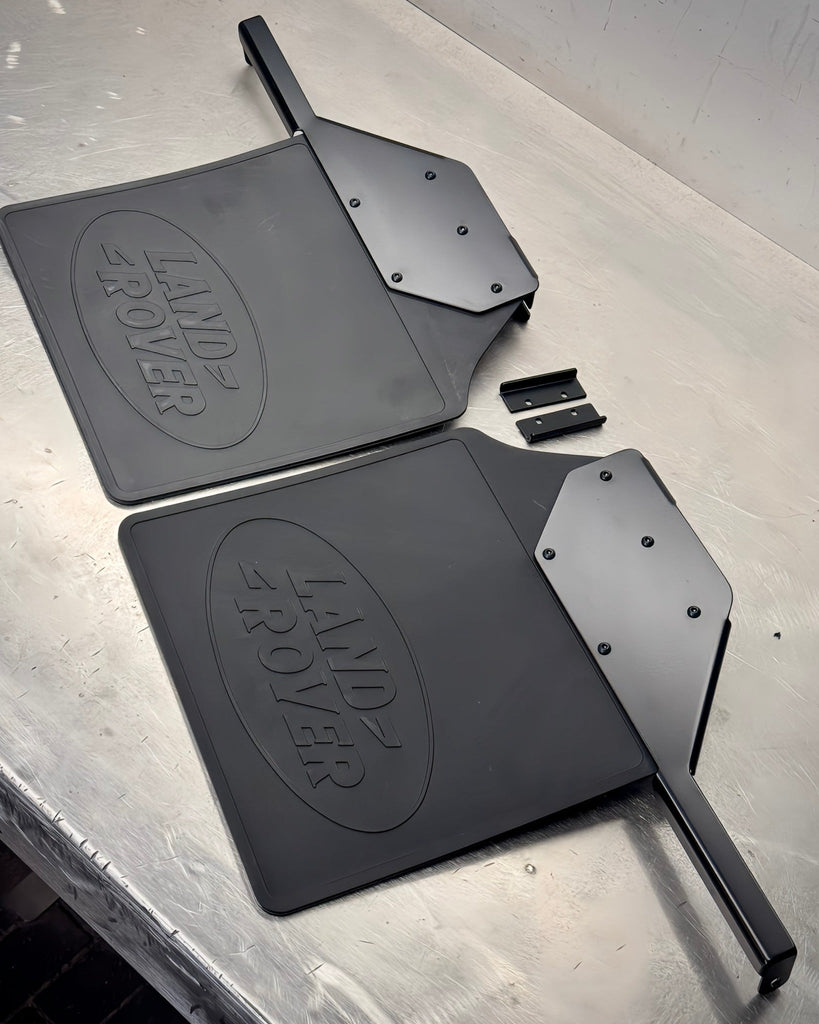 Land Rover Defender Mud flap Brackets - 90 & 110 - Stainless Steel ...