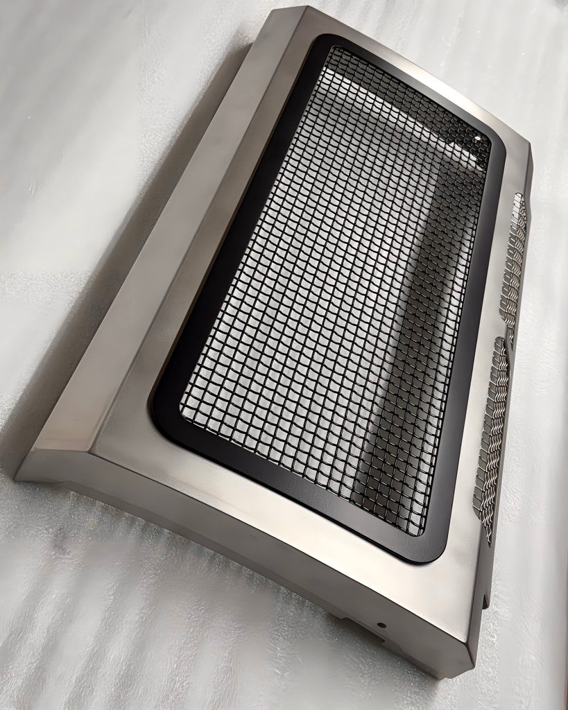 Land Rover Defender Stainless Steel AC Grille surround body panel ...