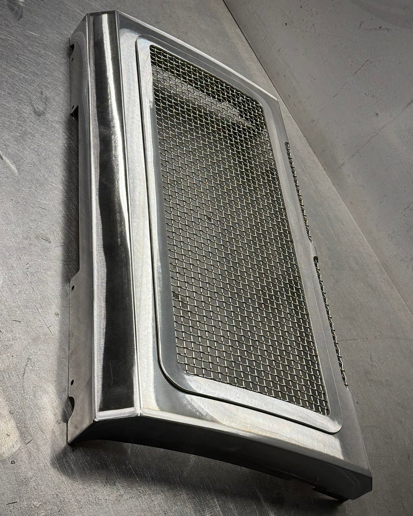 Land Rover Defender Stainless Steel AC Grille surround body panel ...