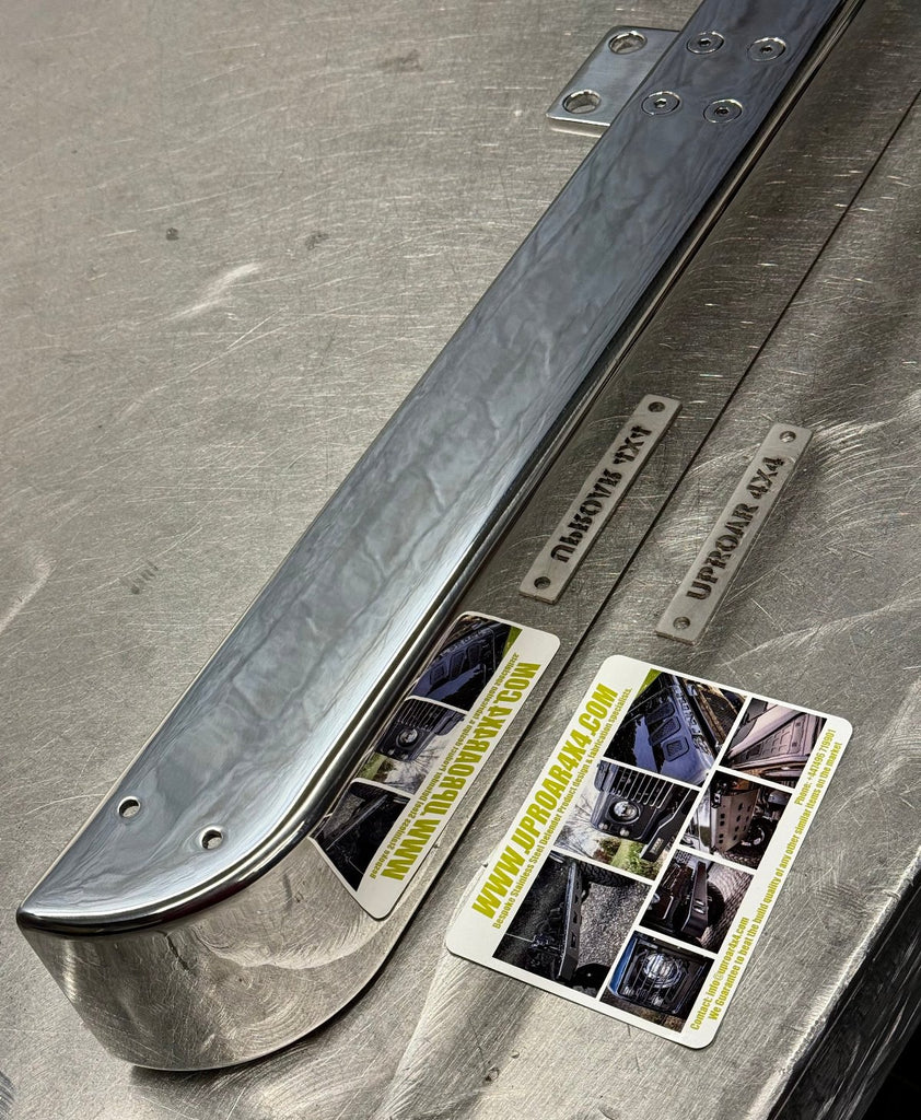 Land Rover Defender Stainless Steel Classic / Standard Front Bumper ...