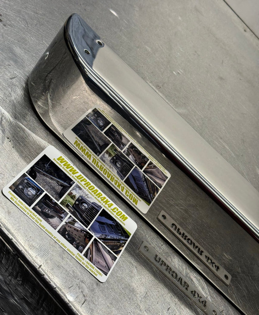 Land Rover Defender Stainless Steel Classic / Standard Front Bumper ...