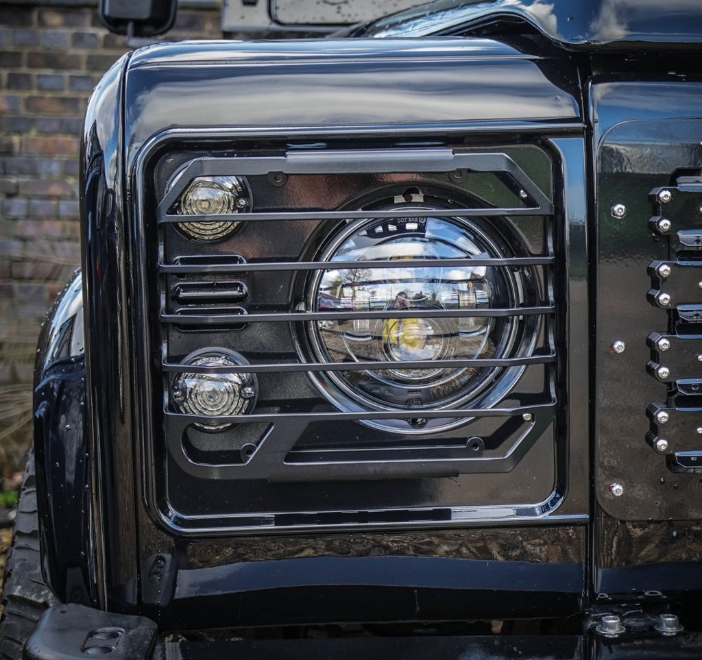 Land Rover Defender Stainless Steel Headlight Guards – Uproar 4x4