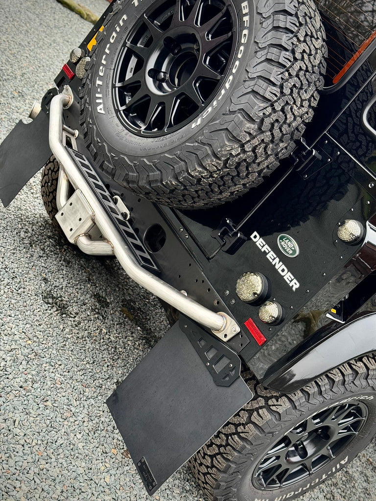 Land Rover Defender Stainless Steel NAS Rear Step. – Uproar 4x4