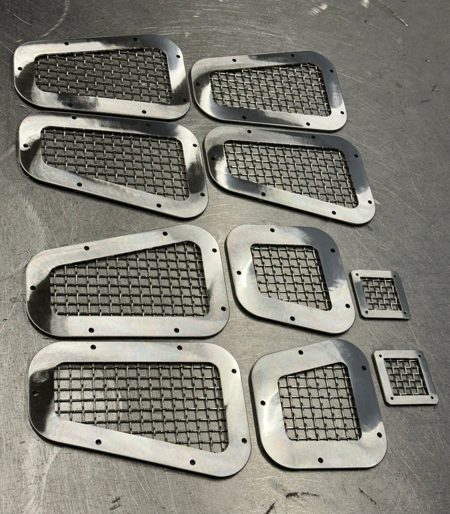 Land Rover Defender Stainless Steel Mesh Wing Top Vents – Uproar 4x4