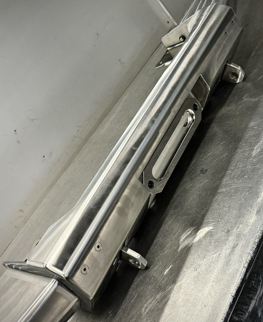 Land Rover Defender Stainless Steel Titan Winch Bumper - 5mm – Uproar 4x4