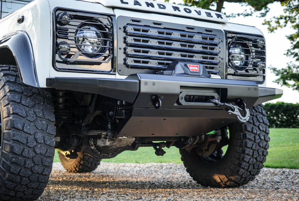 Land Rover Defender Stainless Steel Titan Winch Bumper – Uproar 4x4