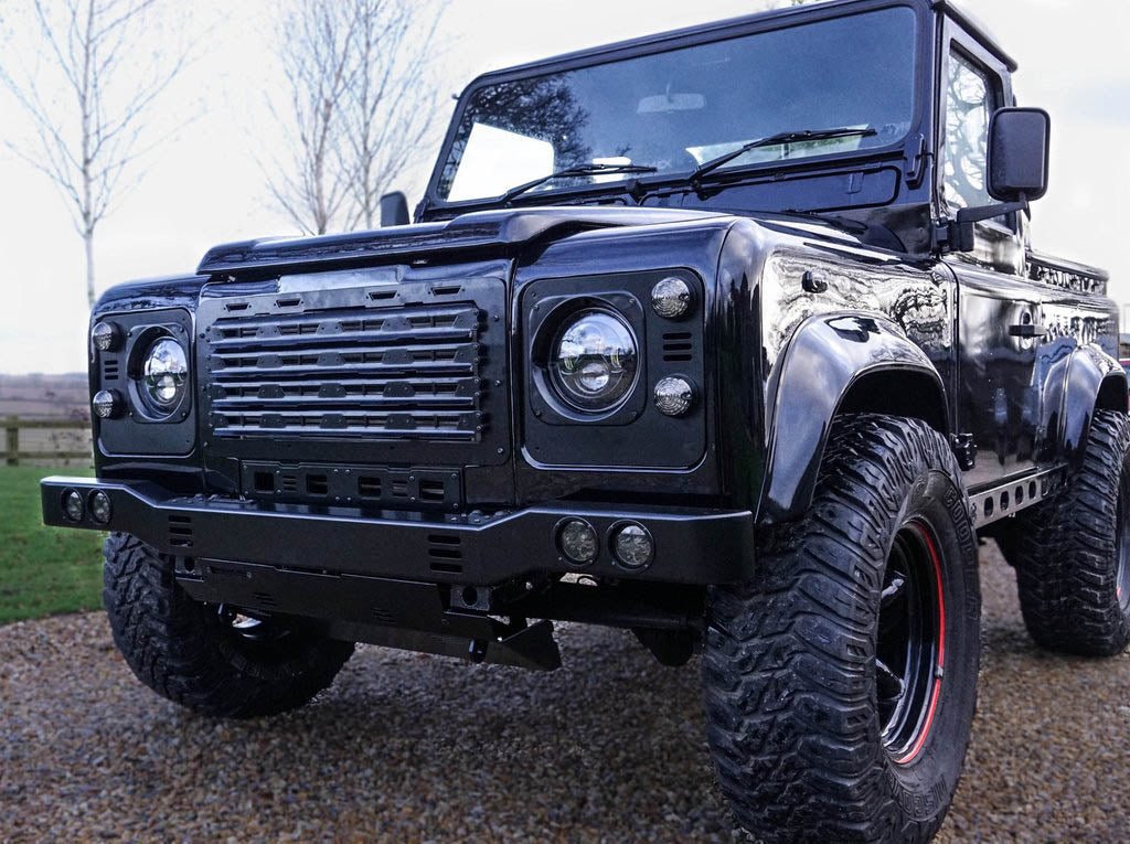 Land Rover Defender Stealth Aluminium Headlight Surrounds – Uproar 4x4