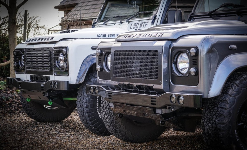 Land Rover Defender Stealth Aluminium Headlight Surrounds – Uproar 4x4