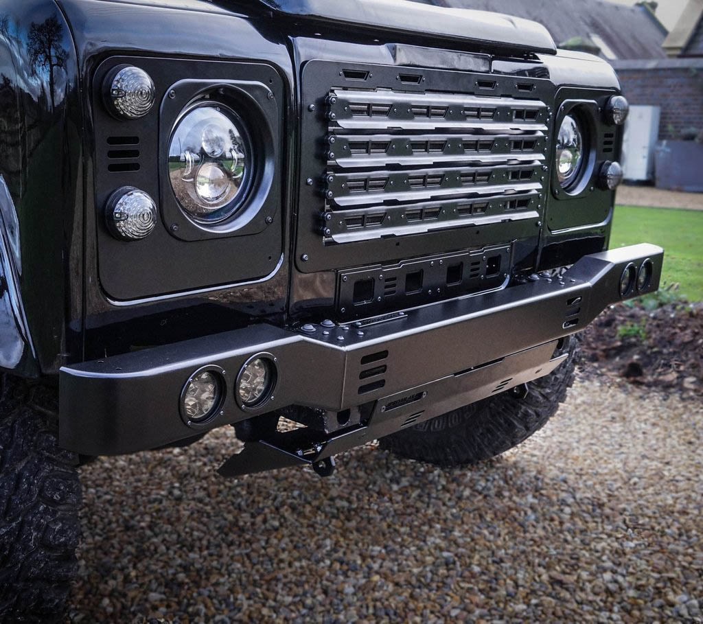 Land Rover Defender Stealth Aluminium Headlight Surrounds – Uproar 4x4