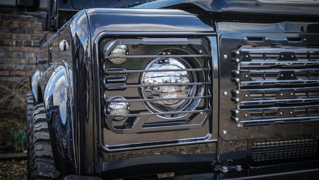Land Rover Defender Stainless Steel Headlight Guards – Uproar 4x4