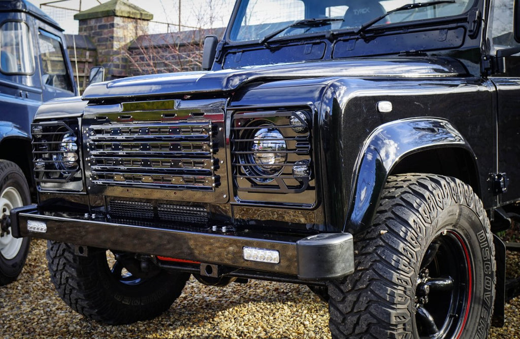 Land Rover Defender Stainless Steel Headlight Guards – Uproar 4x4
