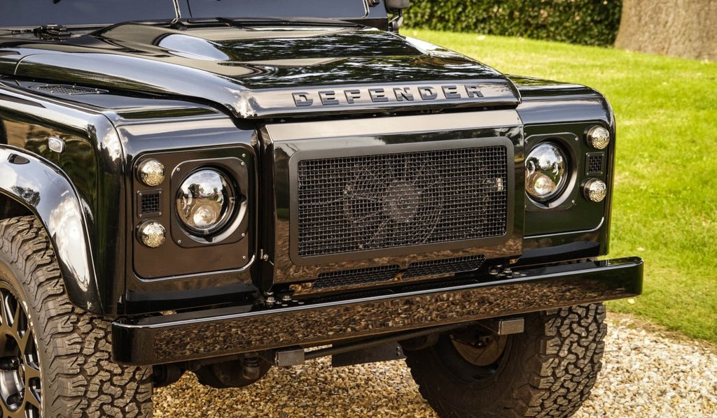 Land Rover Defender Stainless Steel AC Grille surround body panel ...