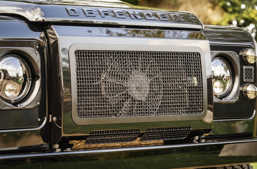 Land Rover Defender Stainless Steel AC Grille surround body panel ...