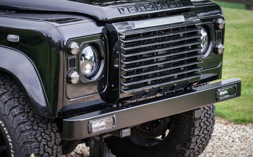 Land Rover Defender Front Bumper Stainless Lazer-Lamp Triple-R ...