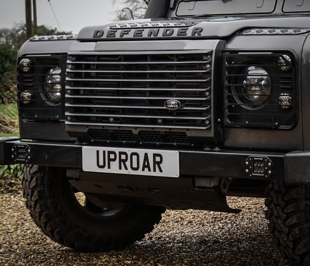 Land Rover Defender Stainless Steel Lower Aircon Grille – Uproar 4x4