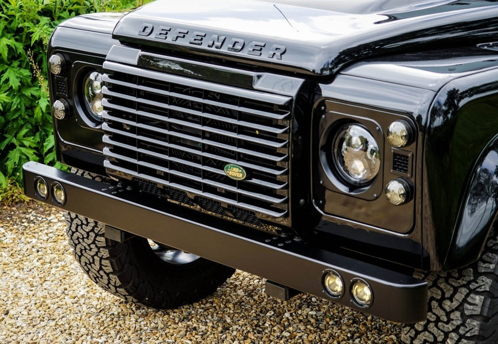 Land Rover Defender Stainless Steel QUAD DRL Front Bumper – Uproar 4x4
