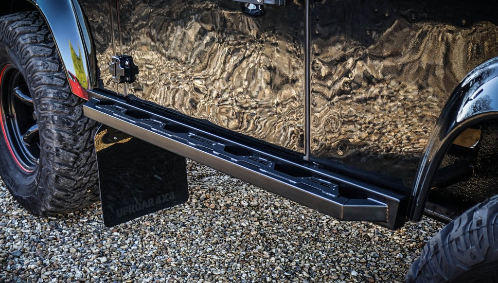 Land Rover Defender 90 Stainless Steel Rocksliders & Sidesteps – Uproar 4x4