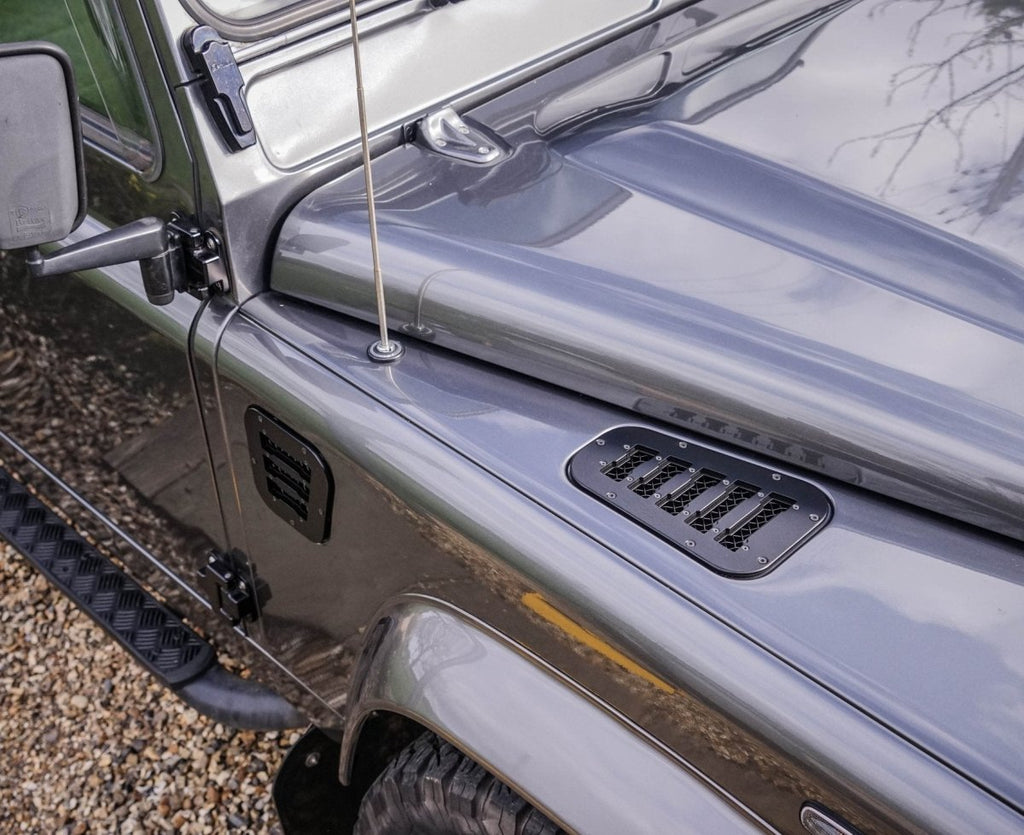 Land Rover Defender Stainless Steel Wing Top Vents – Uproar 4x4