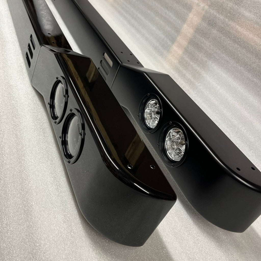 Land Rover Defender Stainless Steel Stealth DRL Front Bumper - 4mm ...