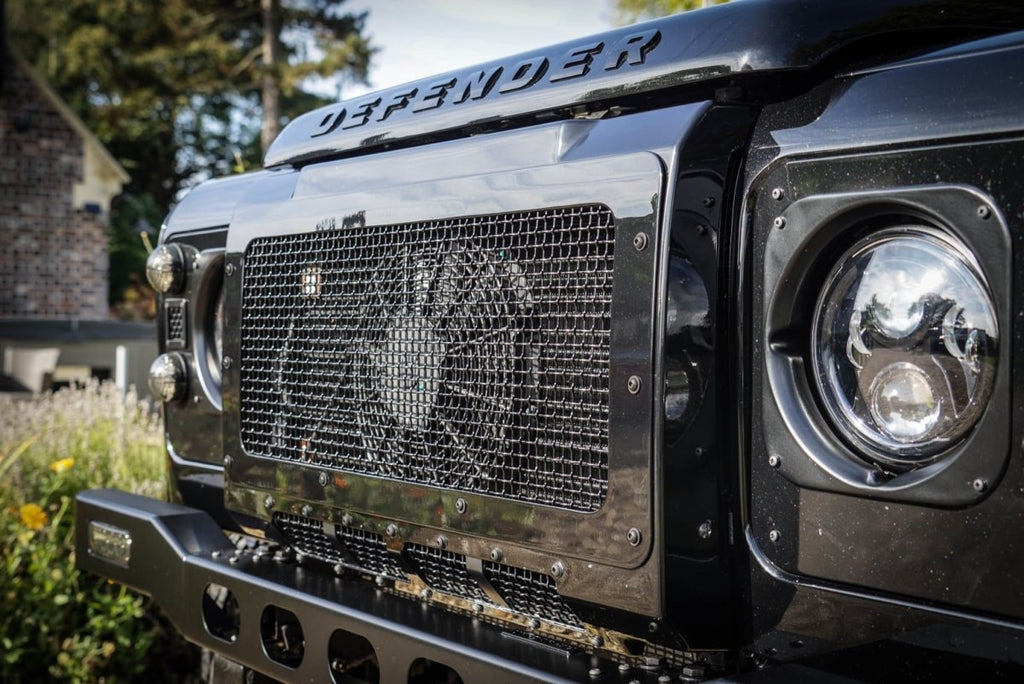Land Rover Defender Stainless Steel Stealth Front Grille – Uproar 4x4