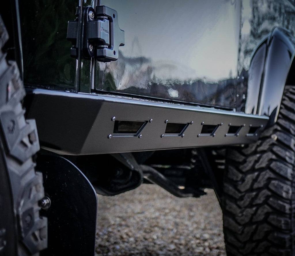Land Rover Defender Stainless Steel Stealth Rocksliders 90 & 110 ...