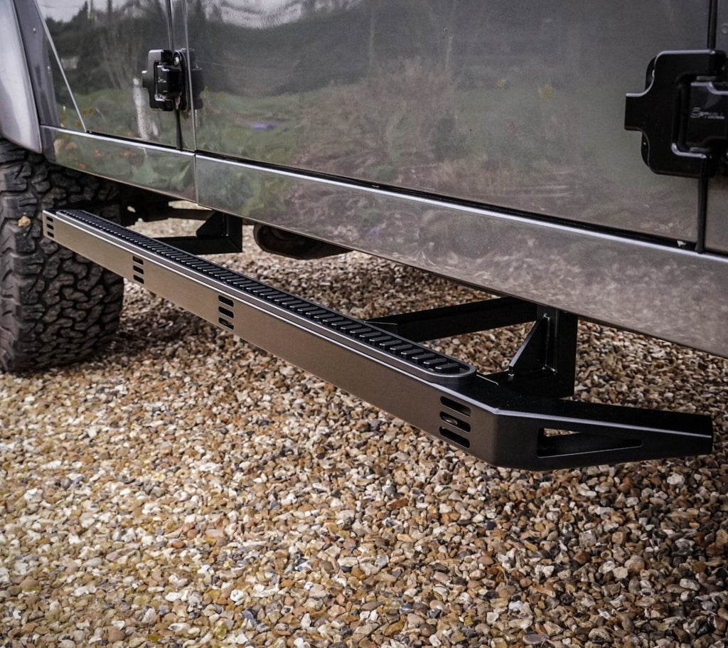 Land Rover Defender Stainless Steel Stealth Side Step - 90 & 110 ...