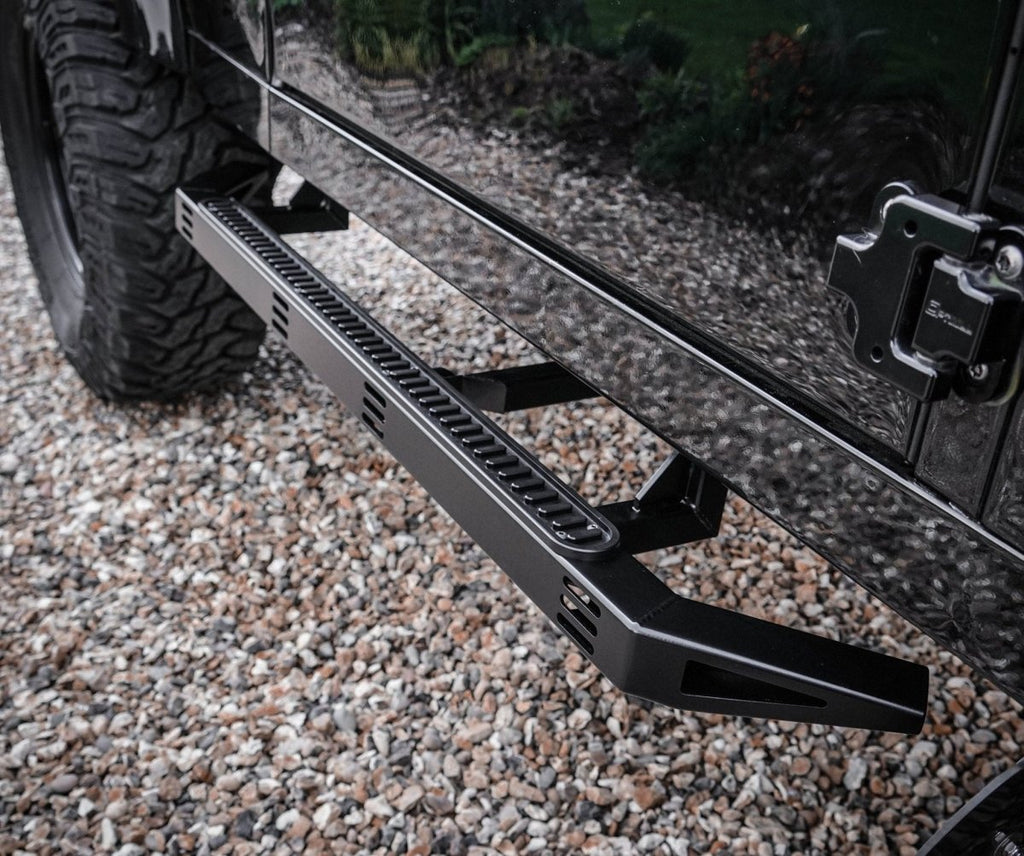 Land Rover Defender Stainless Steel Stealth Side Step - 90 & 110 ...