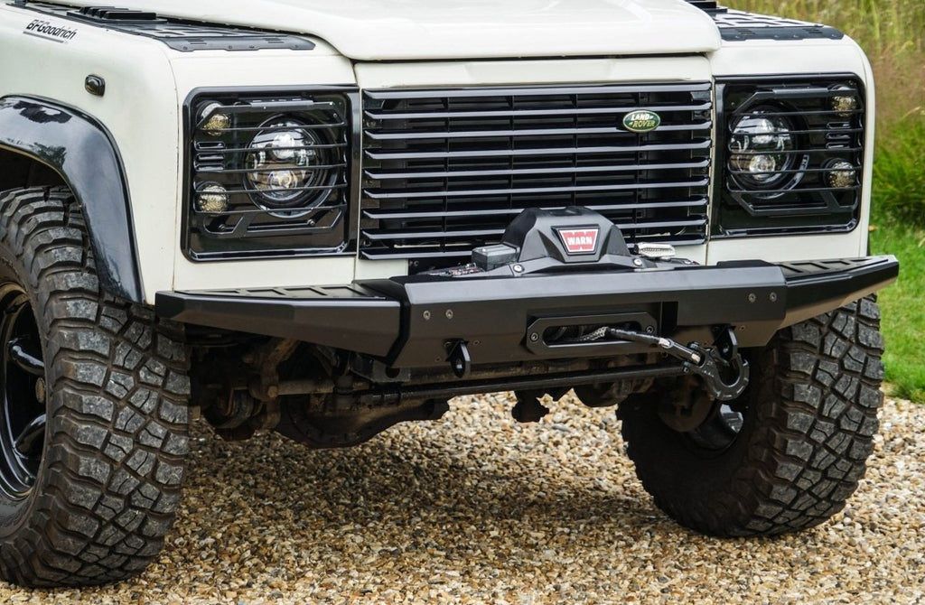 Land Rover Defender Stainless Steel Titan Winch Bumper - 5mm – Uproar 4x4