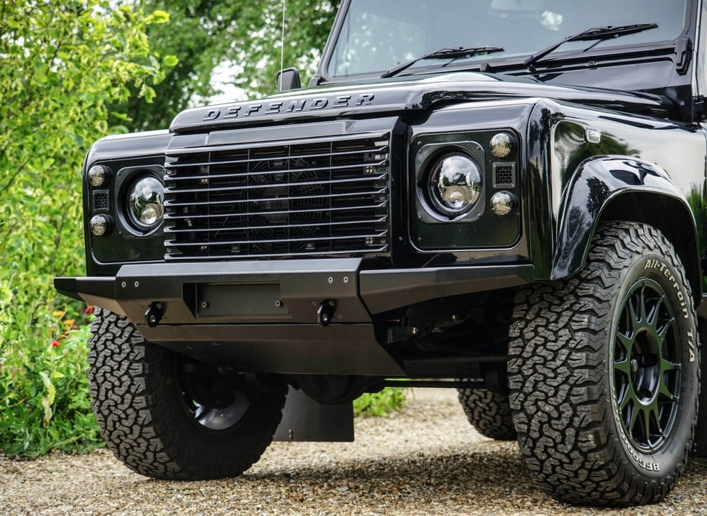 Land Rover Defender Stainless Steel Titan Winch Bumper - 5mm – Uproar 4x4