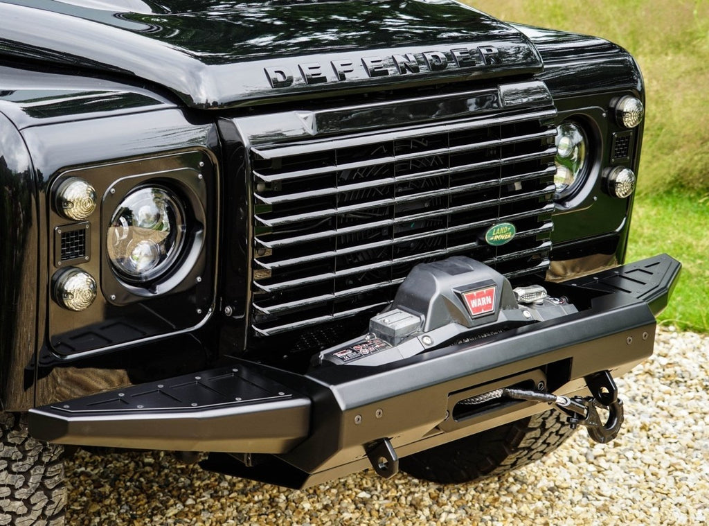 Land Rover Defender Stainless Steel Titan Winch Bumper - 5mm – Uproar 4x4