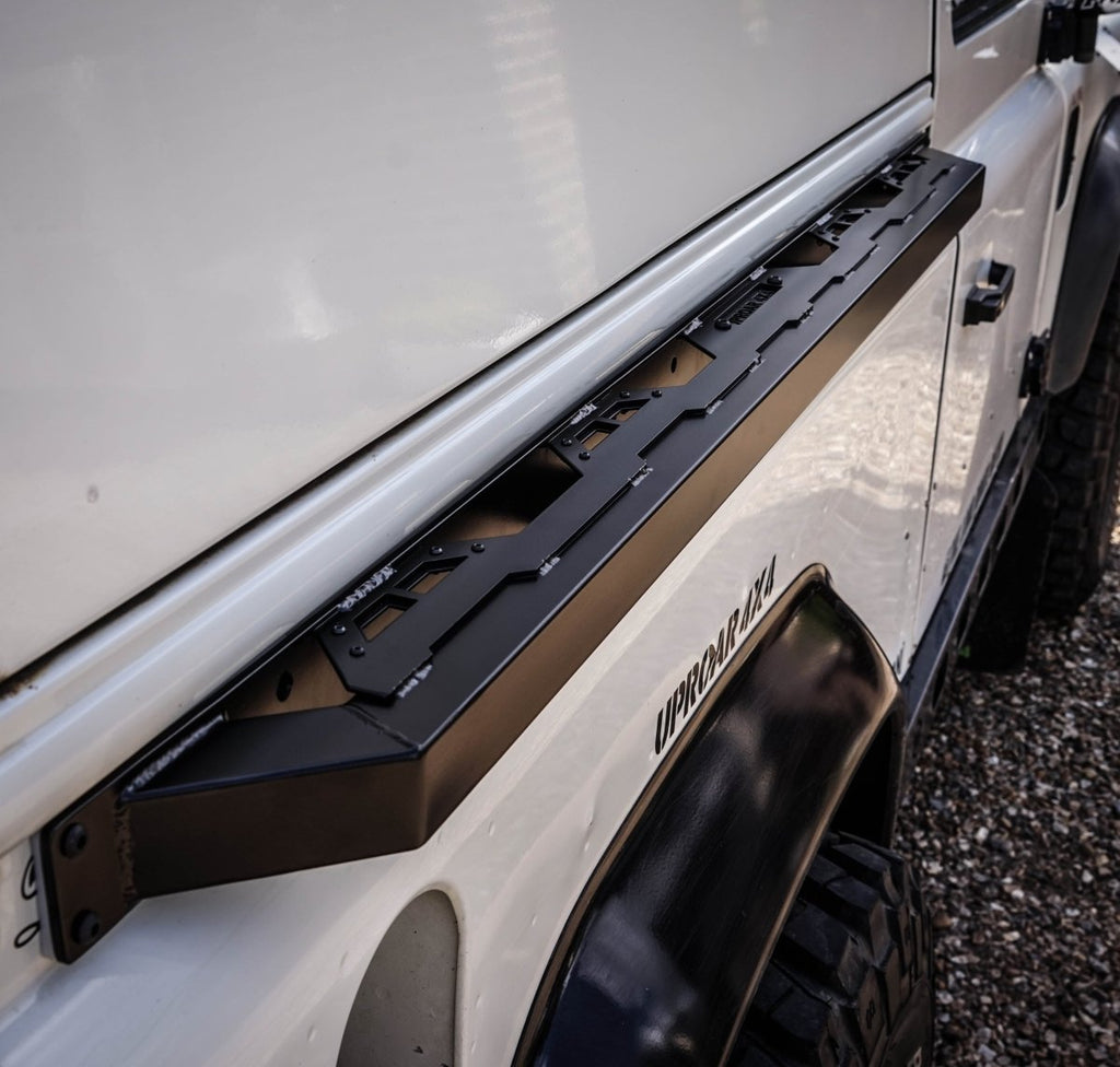 Land Rover Defender Stainless Steel Tree / Tub Sliders – Uproar 4x4