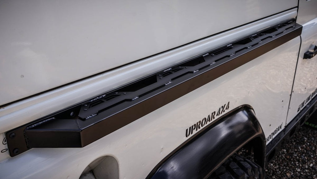 Land Rover Defender Stainless Steel Tree / Tub Sliders – Uproar 4x4